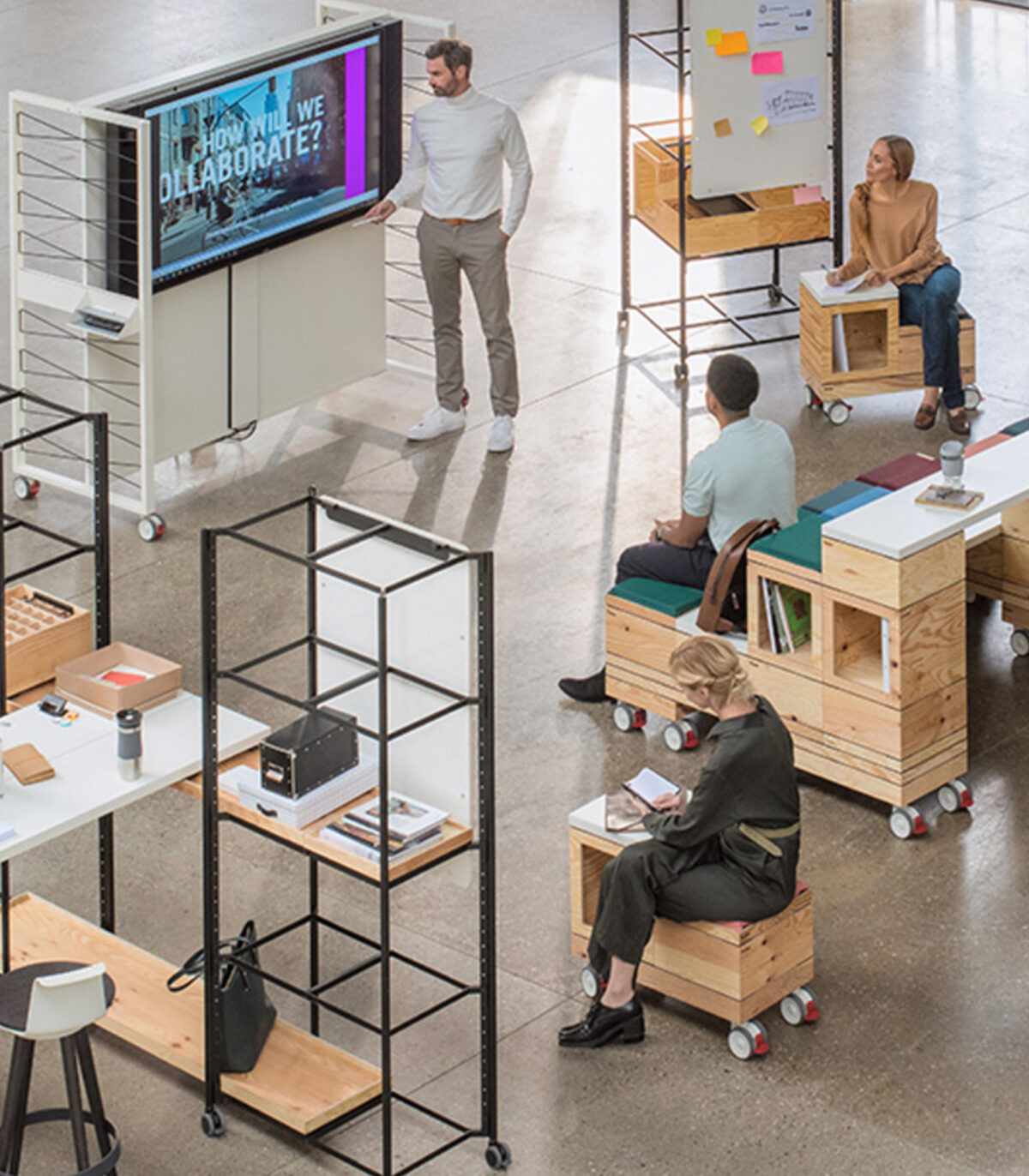 Mobilier de bureau Agile et flexible - Oddos Design